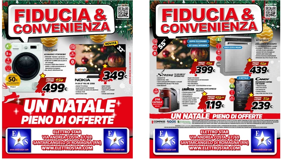 Dal 4 al 24 Dicembre da Elettro Star arriva un Natale pieno di Offerte!!! Dal 4 al 24 Dicembre da Elettro Star arriva un Natale pieno di Offerte!!!