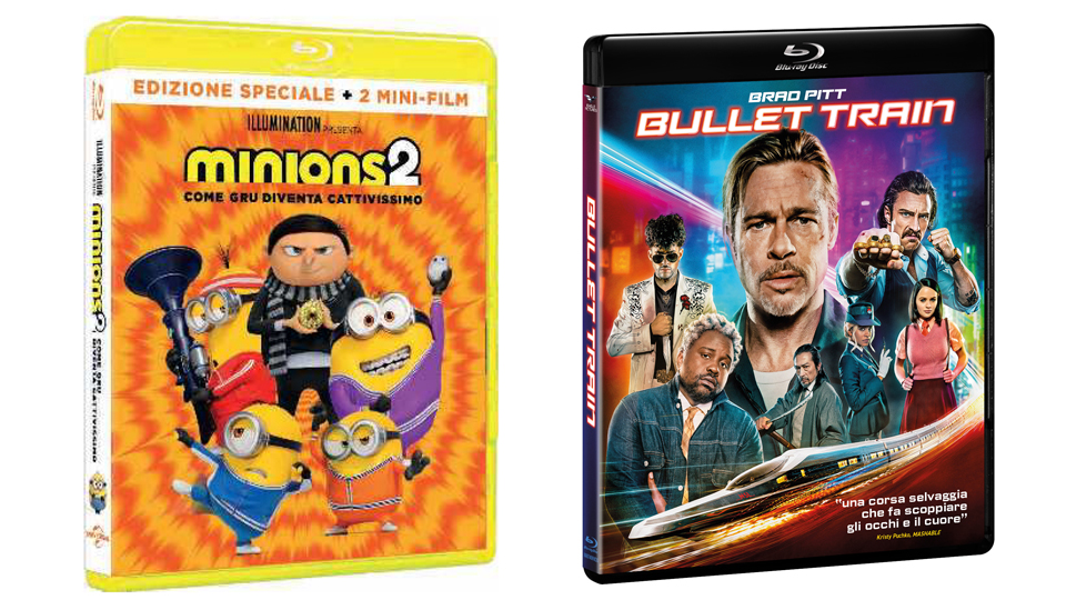 Bullet Train e Minions 2 finalmente in Home Video da Elettro Star