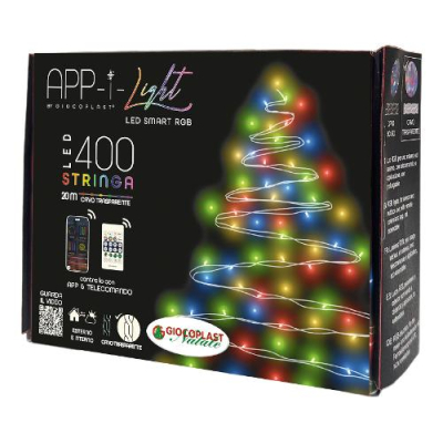 Giocoplast Stringa APP-I-Light 400 Led Smart RGB 20 mt